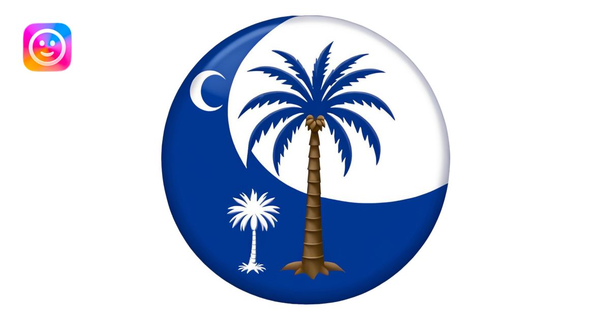 South Carolina state shape flag emoji | AI Emoji Generator