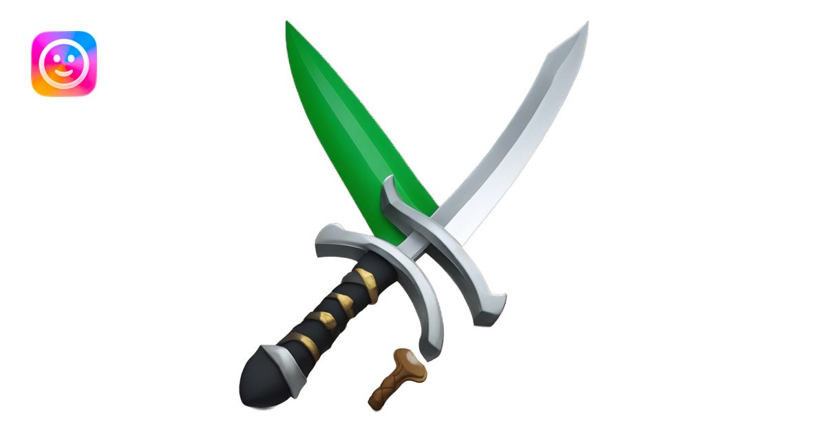 Saudi ، Swords and Palm emoji | AI Emoji Generator