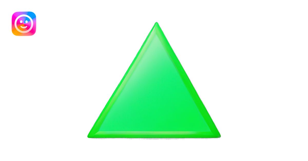 green triangle for kpis emoji | AI Emoji Generator