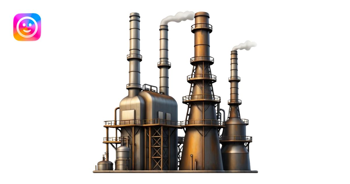 oil refinery rust free emoji | AI Emoji Generator