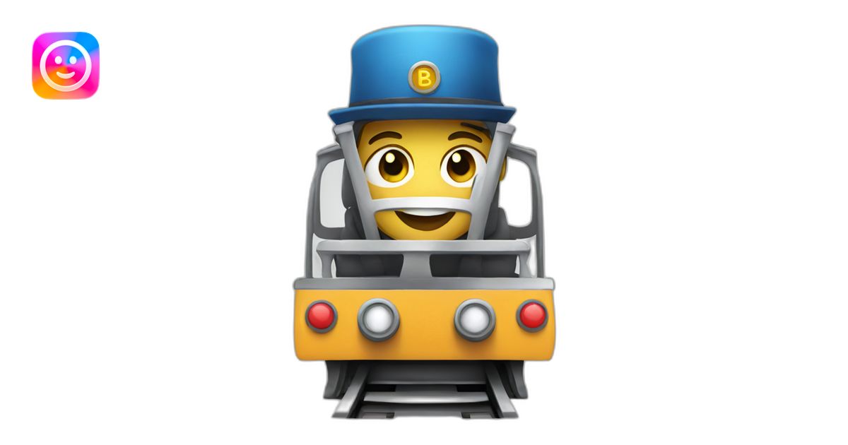 friendly train emoji | AI Emoji Generator