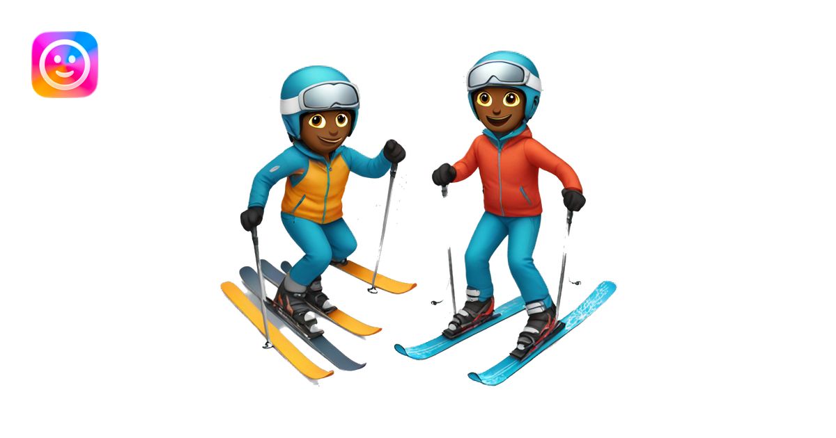 Skiing emoji | AI Emoji Generator
