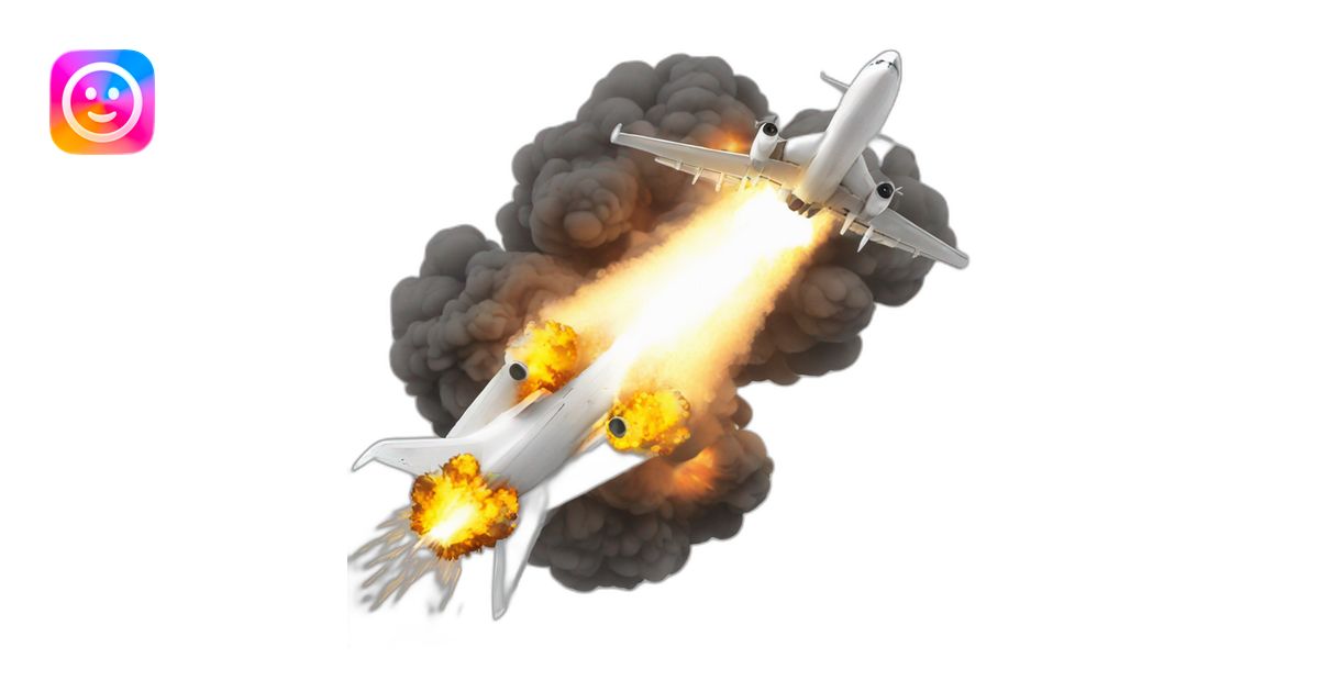 aircraft and explosion emoji | AI Emoji Generator