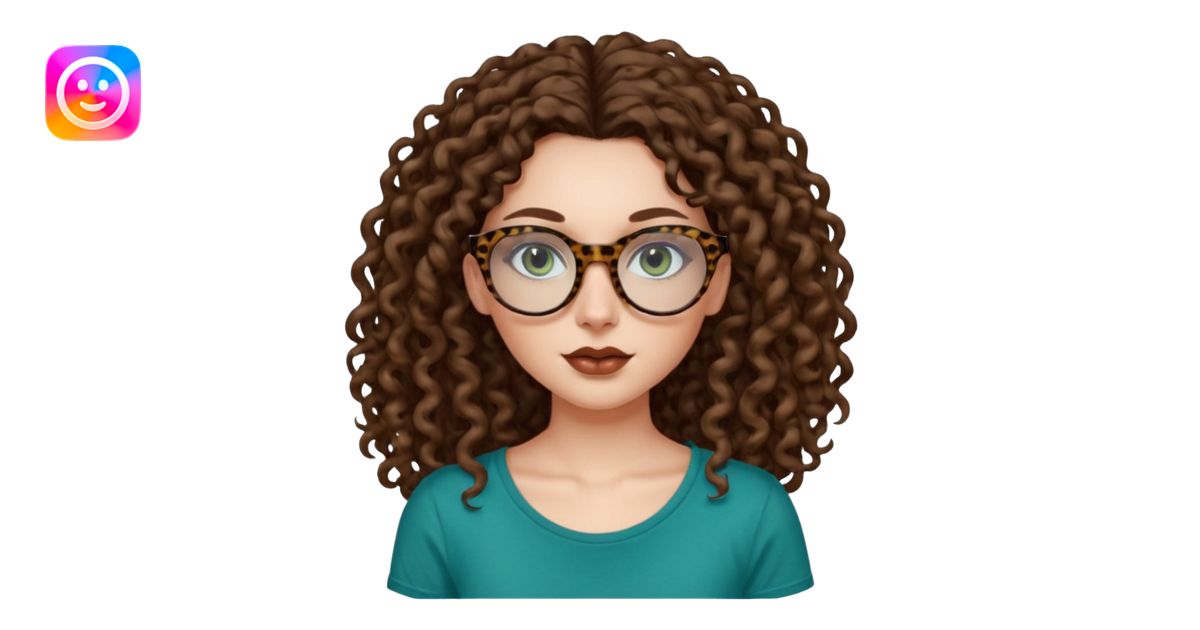 a blue green eyed woman with very very long brunette curly hair, full ...