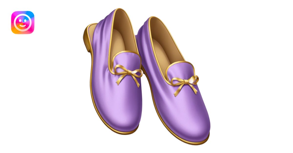 Light purple silk slippers and robe emoji | AI Emoji Generator