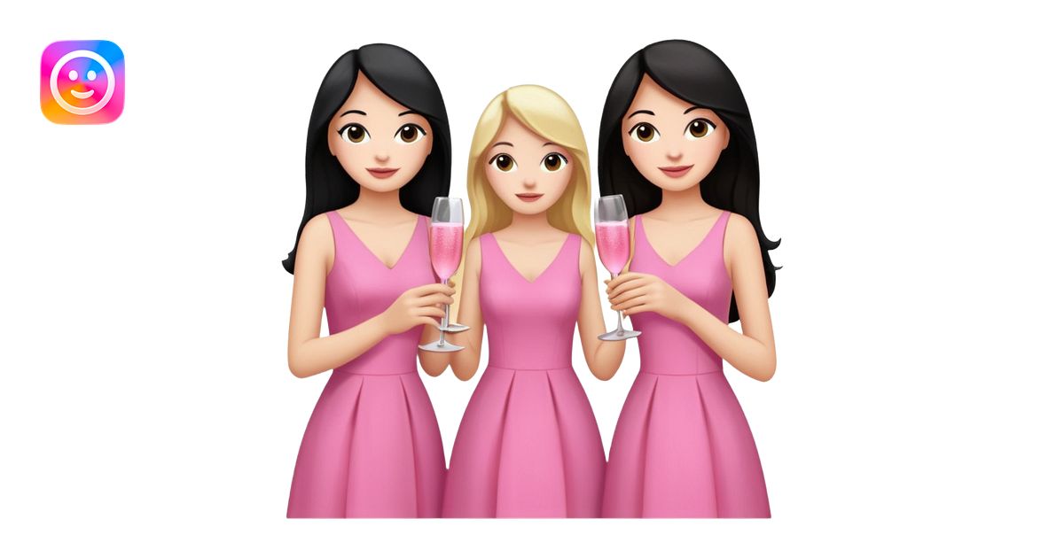 Three woman, one with black hair, the other with brown hair and the ...