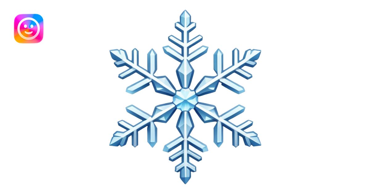 give me a aesthetic snow flake emoji | AI Emoji Generator