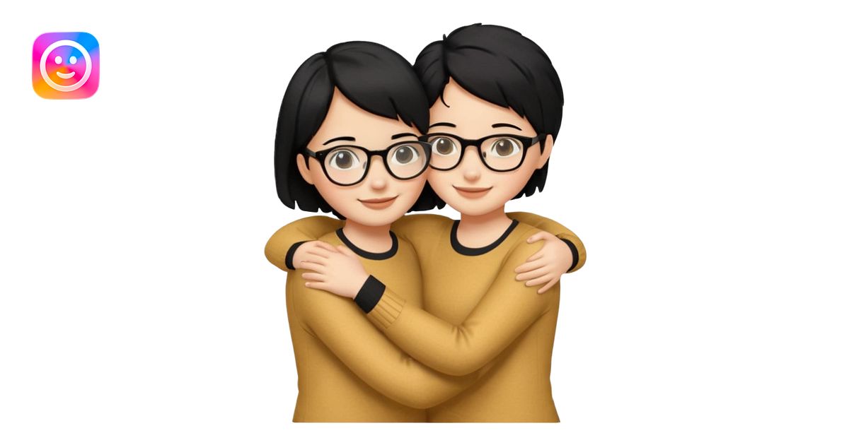 a gif of two wheat skinned girls with black hair, one with glasses ...