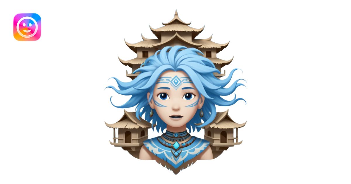 air elemental flying tribe house emoji | AI Emoji Generator
