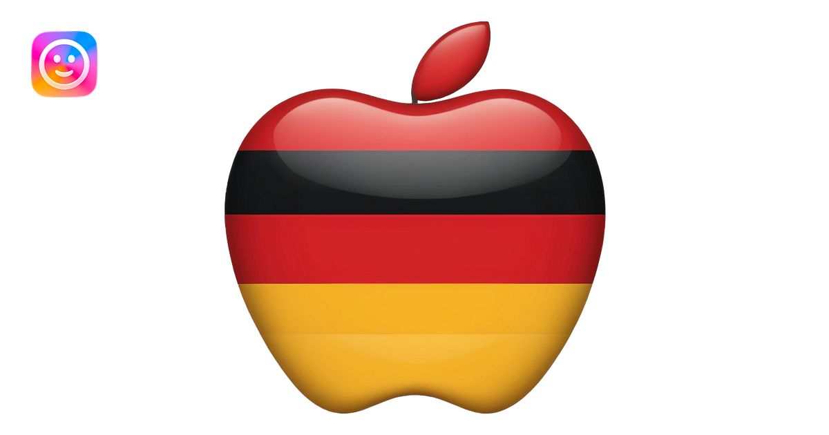 German empire flag in apple style emoji | AI Emoji Generator