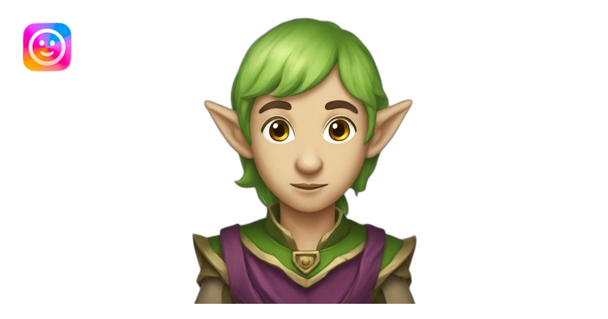 Dungeons and dragons elf emoji | AI Emoji Generator