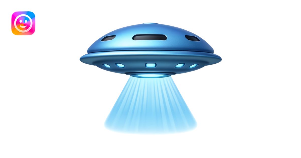 blue UFO emoji | AI Emoji Generator