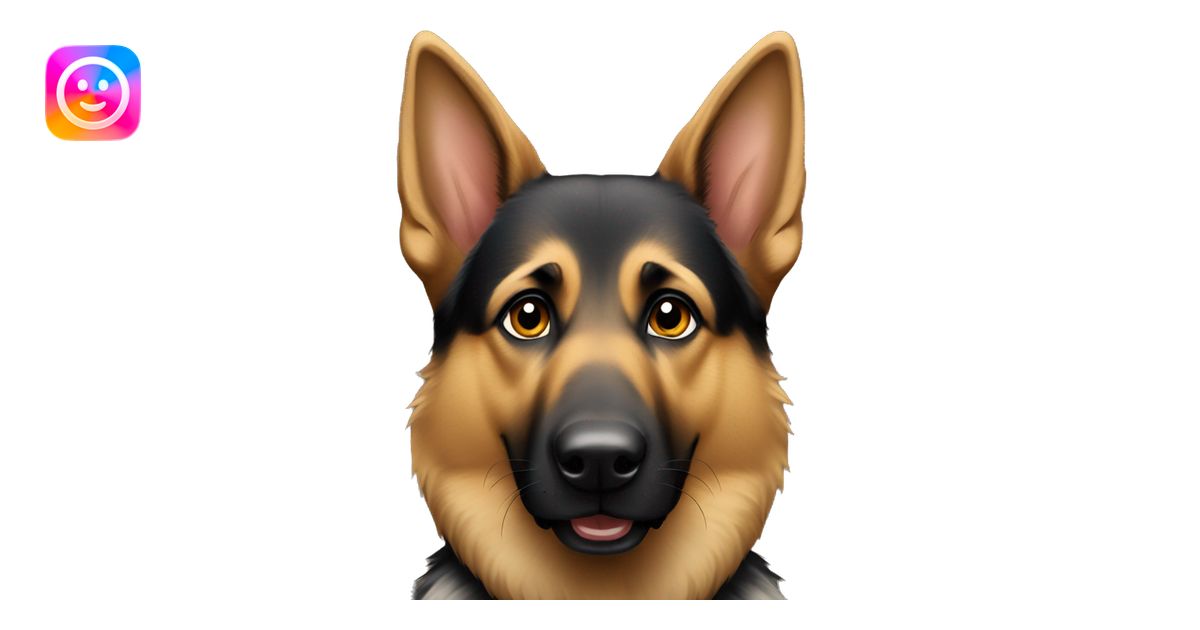 German shepherd dog emoji | AI Emoji Generator
