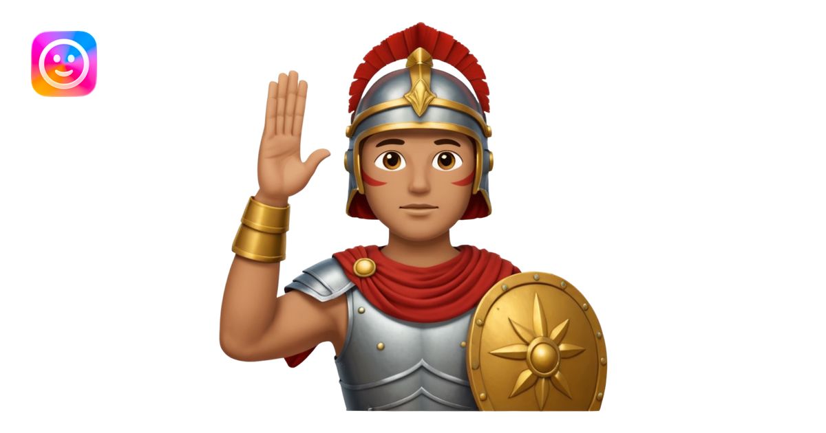 an ancient roman republic soldier doing the iconic ancient roman salute ...