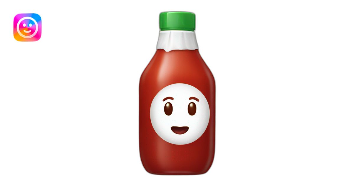 Ketchup bottle emoji | AI Emoji Generator