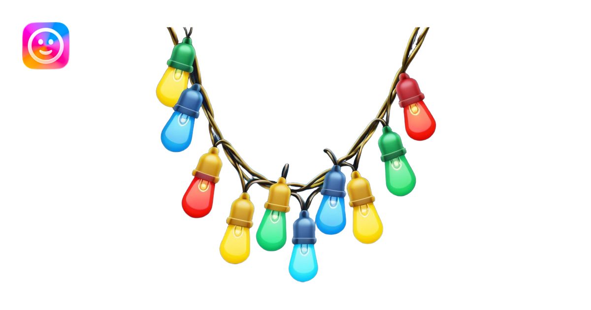 Christmas lights emoji | AI Emoji Generator
