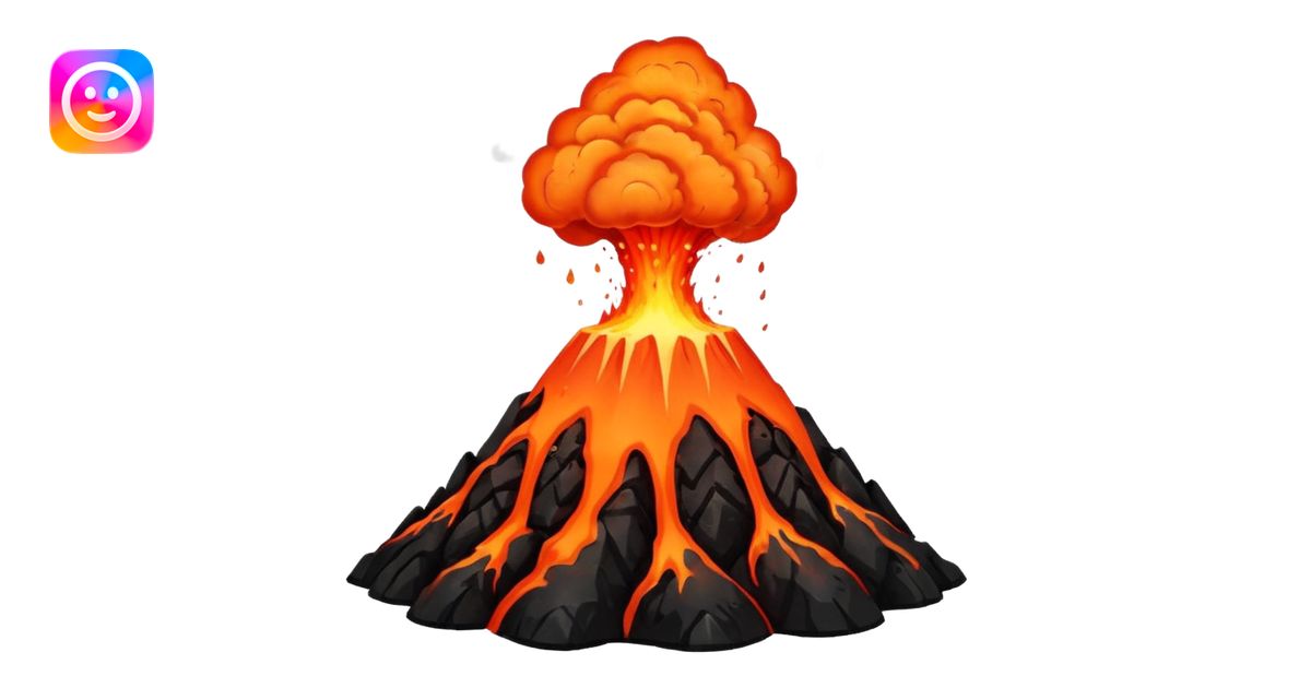 Volcano Experiment emoji | AI Emoji Generator