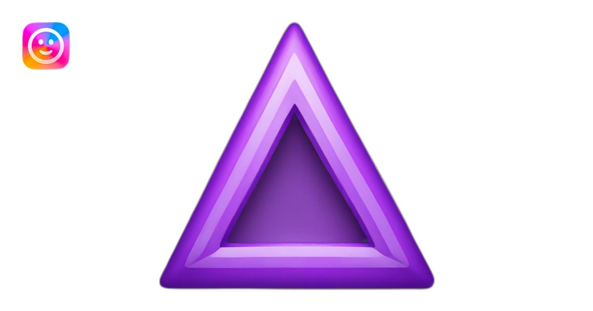 purple triangle emoji | AI Emoji Generator