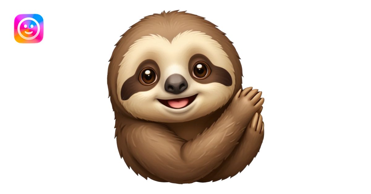 cute Sloth emoji | AI Emoji Generator