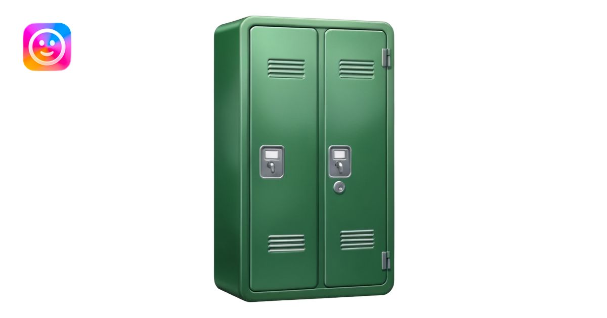 locker green emoji | AI Emoji Generator