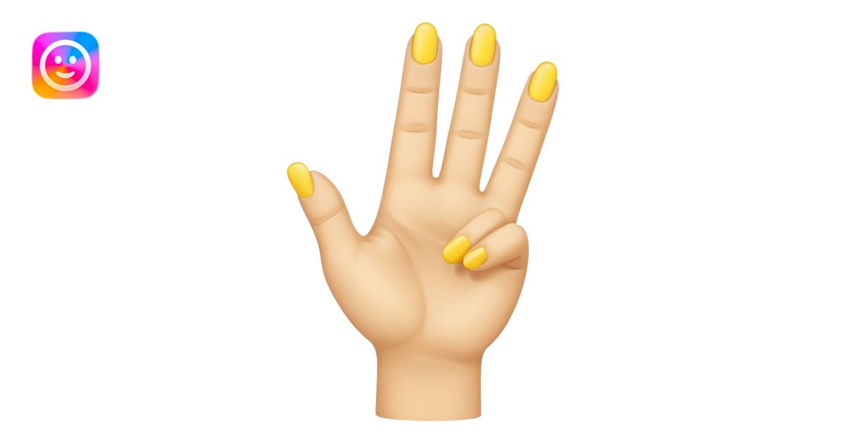 I want a classic emoji with hand finger emoji | AI Emoji Generator