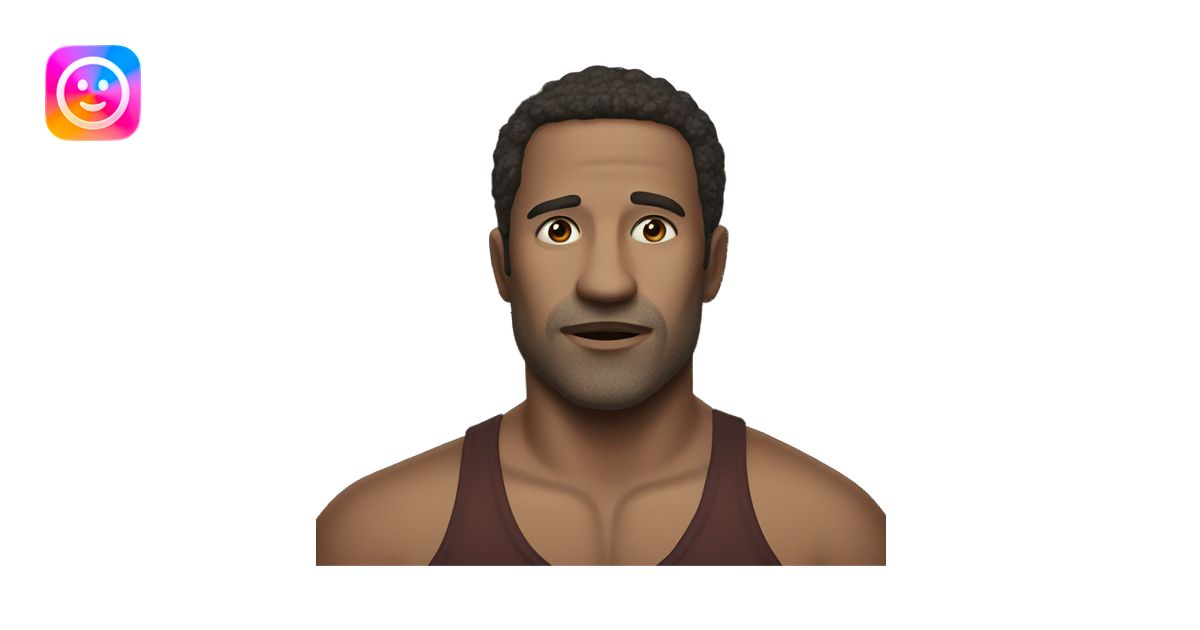 confident man staring at you emoji | AI Emoji Generator