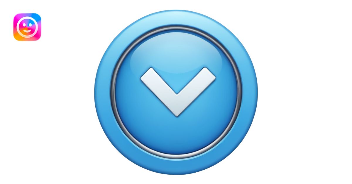 Mavi tık emoji | AI Emoji Generator