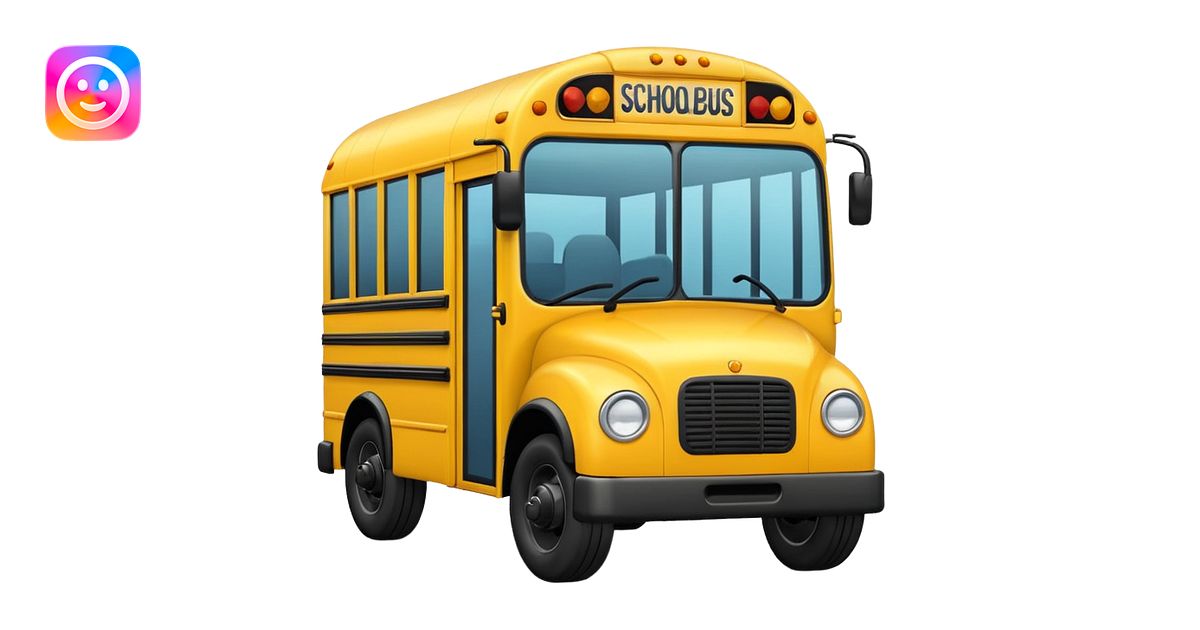 Make me an emoji of a small school bus emoji | AI Emoji Generator