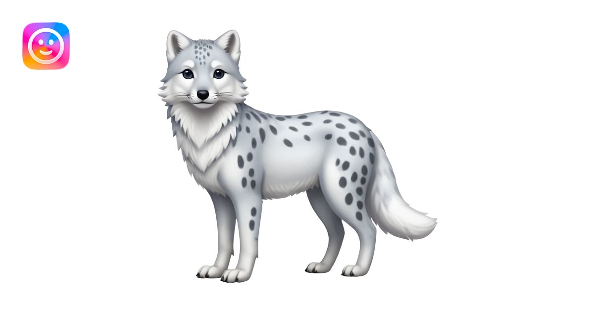 Hyper-realistic furry soft smooth elegant Arctic-wolf-snow-leopard ...