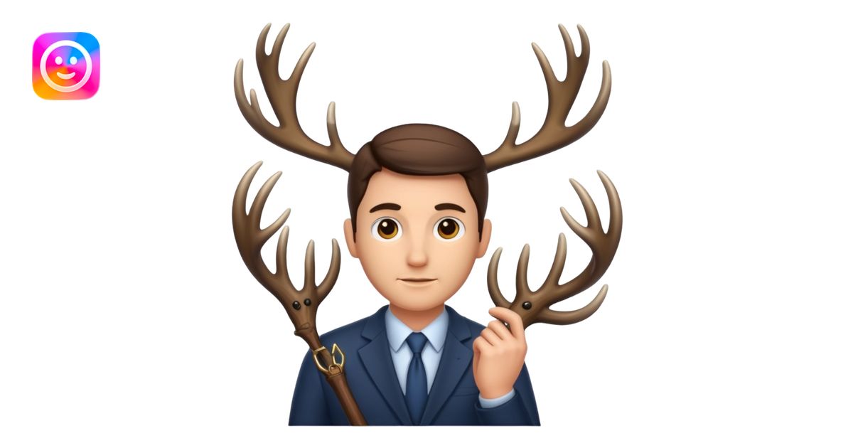 fbi agent with deer antlers emoji | AI Emoji Generator