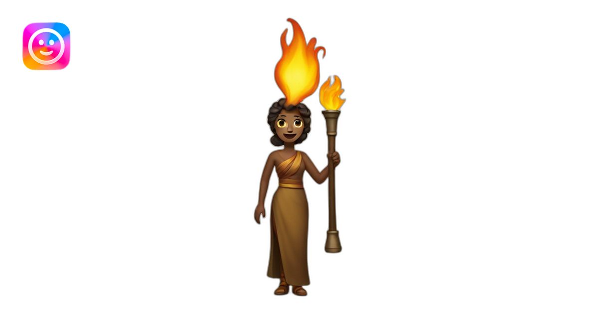 Torch lady emoji | AI Emoji Generator