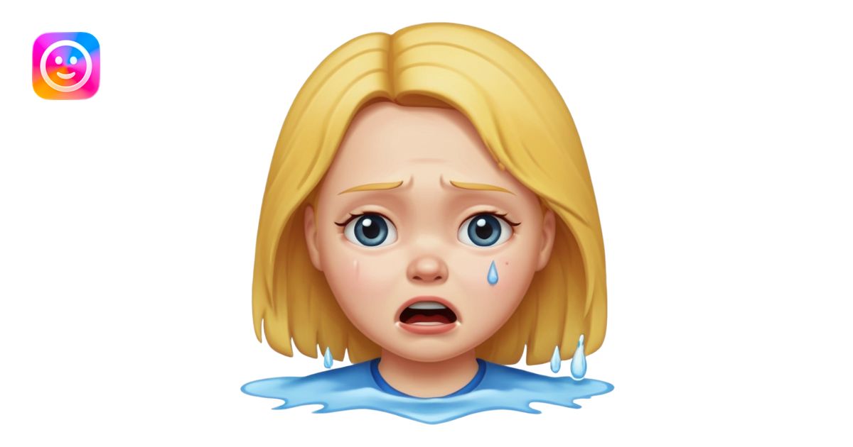 Girl name chucky crying and flooding the place emoji | AI Emoji Generator