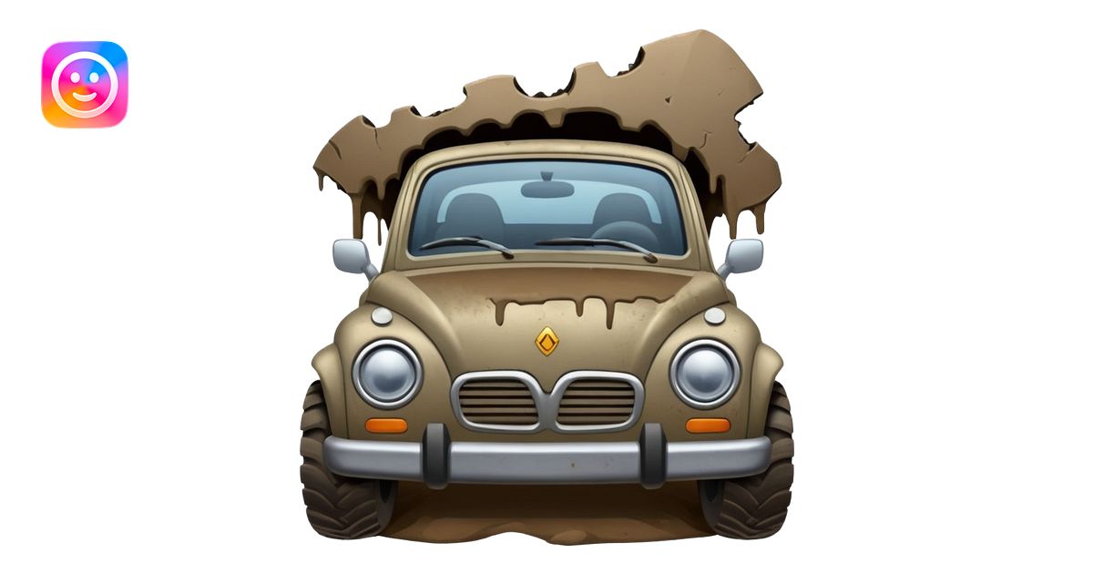 Filthy car emoji | AI Emoji Generator
