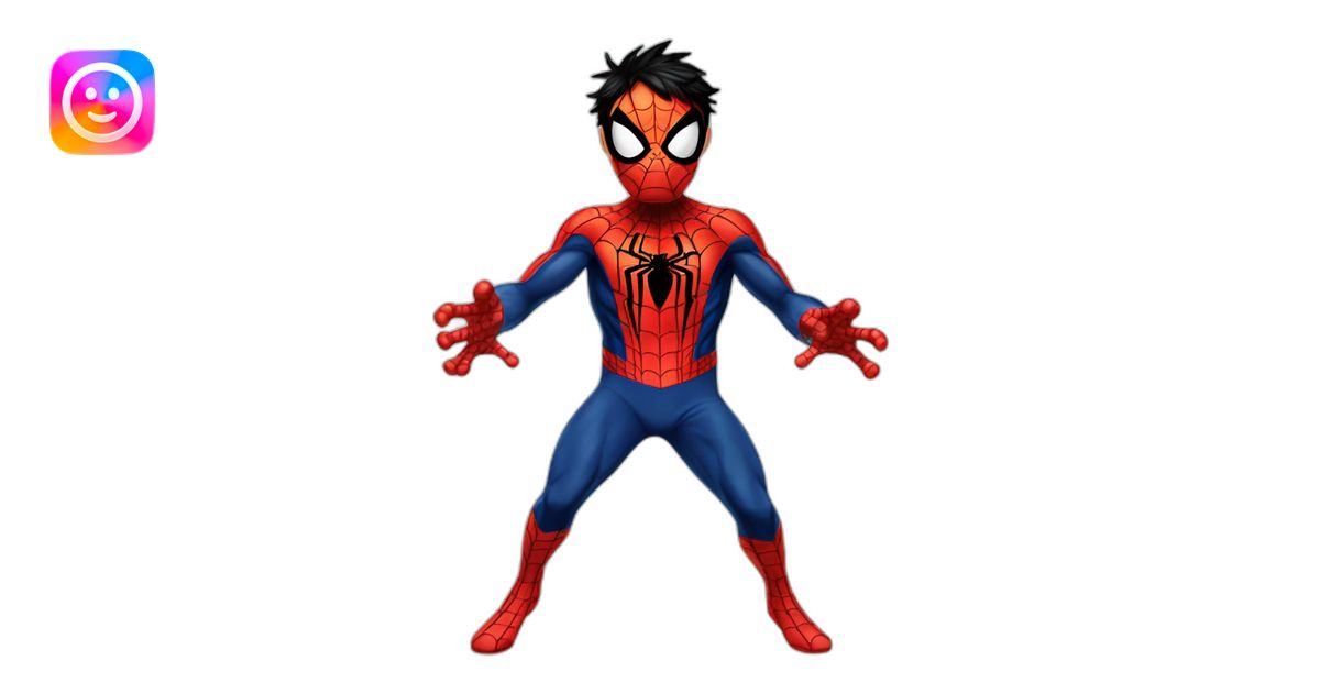 cross-over Luffy spider-man emoji | AI Emoji Generator