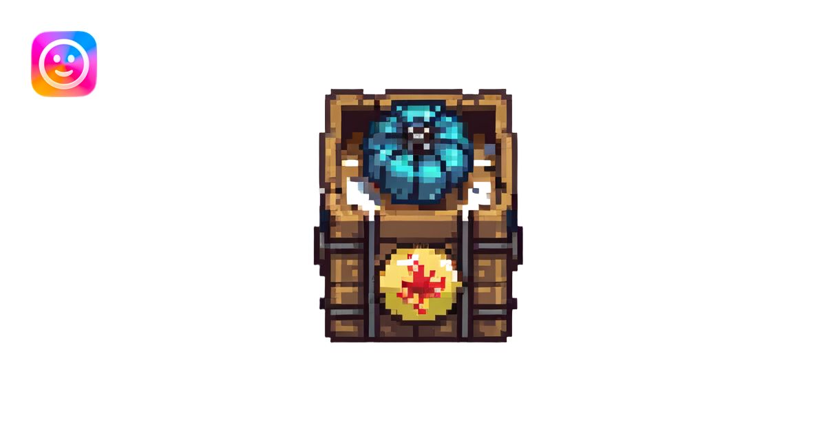 2d power up crate with bomb illustration | AI Emoji Generator