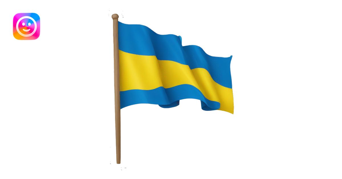 flag of Ukraine with the coat of arms of Ukraine emoji | AI Emoji Generator