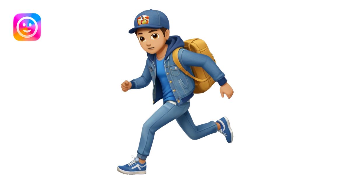 Subway surfers jake full body running emoji | AI Emoji Generator