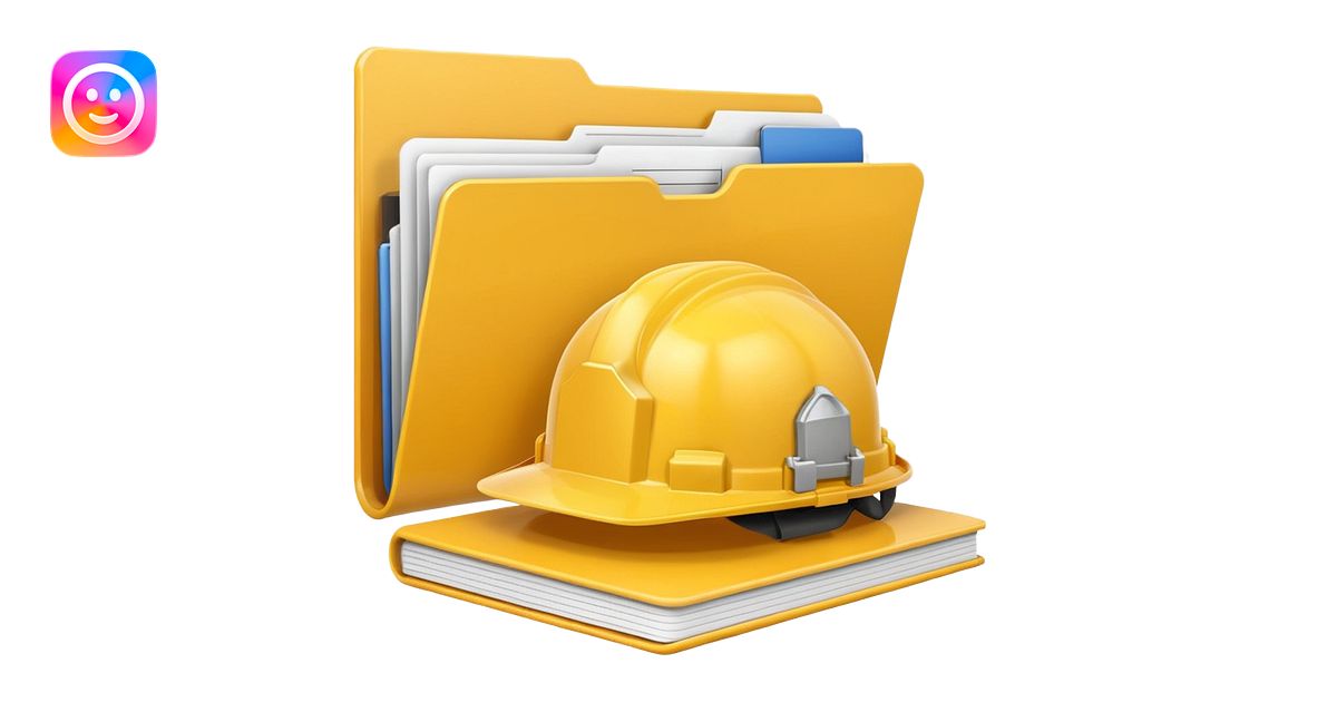 Image of a scale with a construction helmet on one side and a folder on ...
