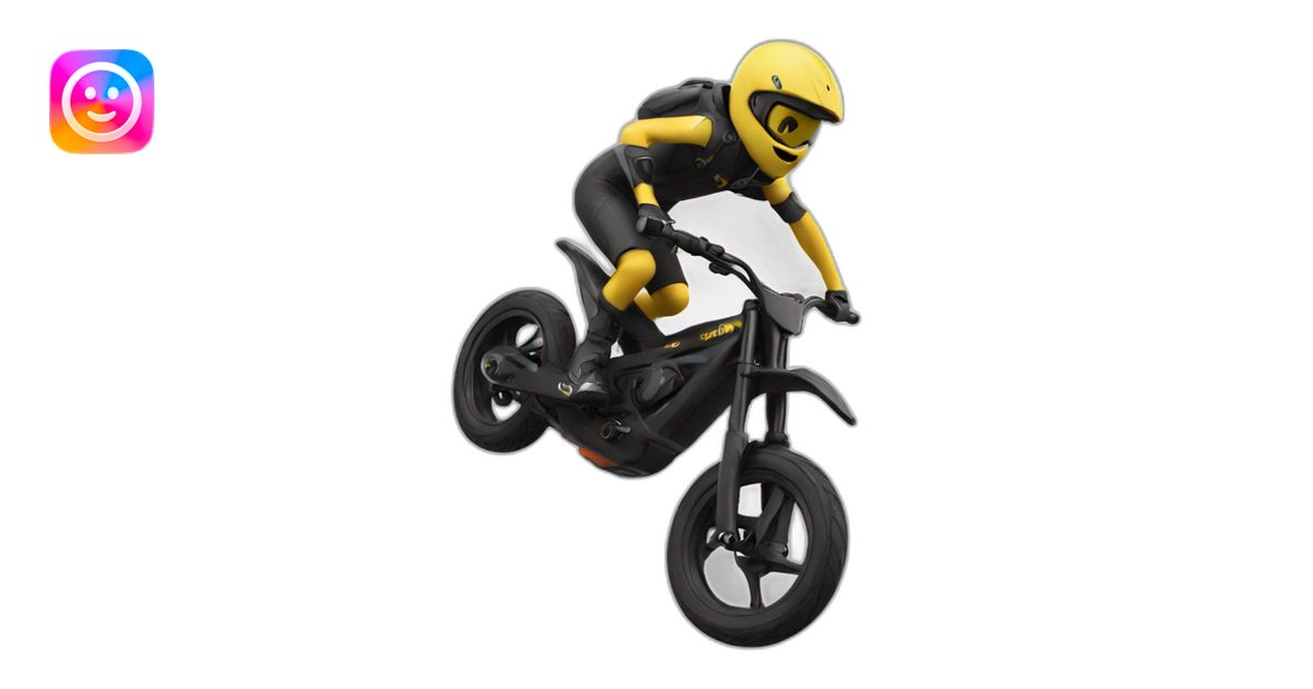 Wheelie on a surron emoji | AI Emoji Generator
