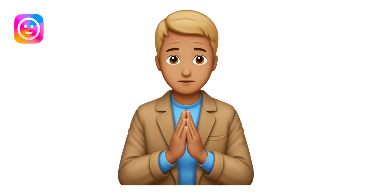 make praying man emoji looks exactly using default iphone emoji icons ...