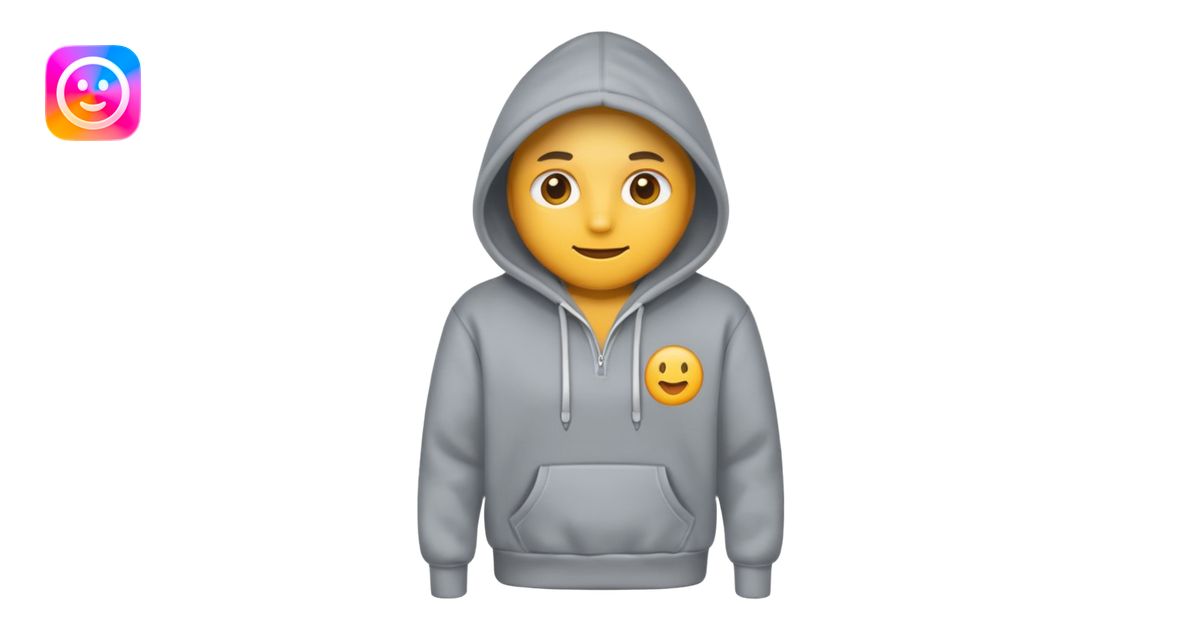 plain grey hoodie emoji | AI Emoji Generator