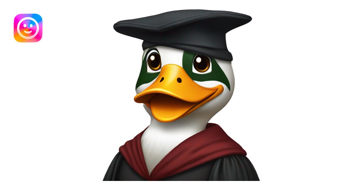 A mallard duck dressed as Martin Luther the reformer emoji | AI Emoji ...