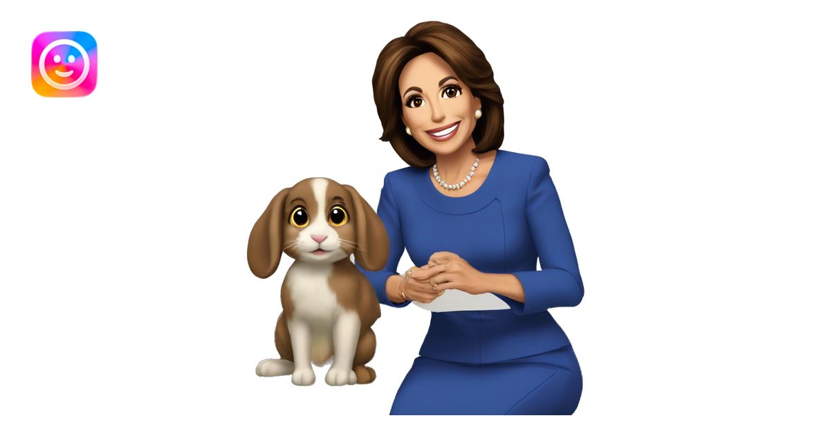 jeanine pirro interviewing rabbit emoji | AI Emoji Generator