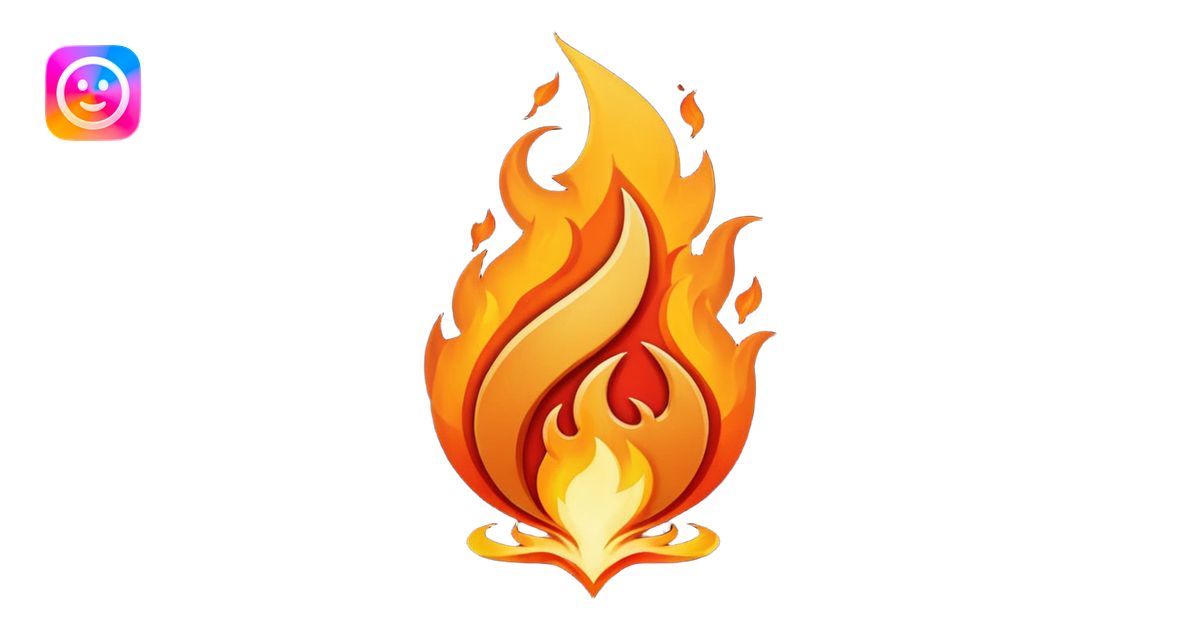 Logo pyro genshin impact emoji | AI Emoji Generator