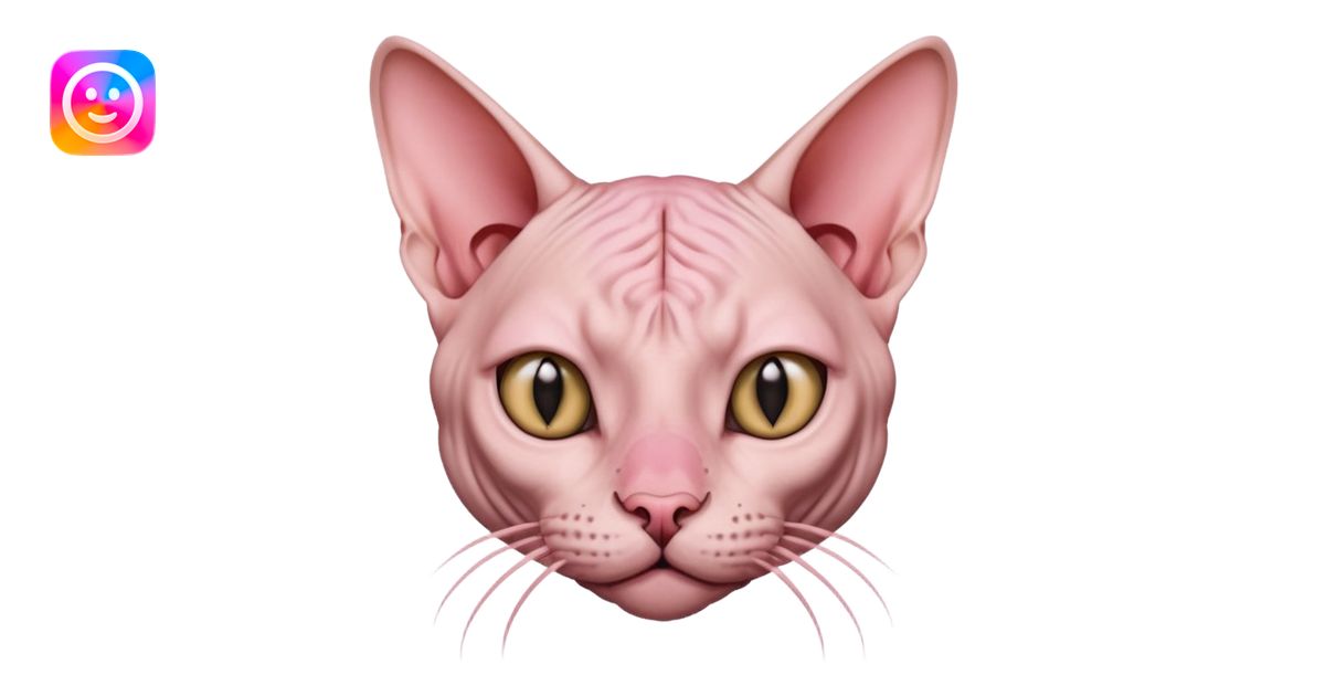 Sphynx cat nosepicking emoji | AI Emoji Generator