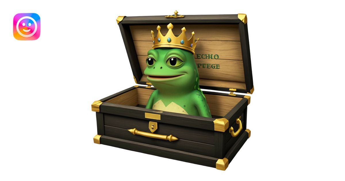 Emoji of an empty wooden coffin with its lid on top, the word ‘ECHO ...