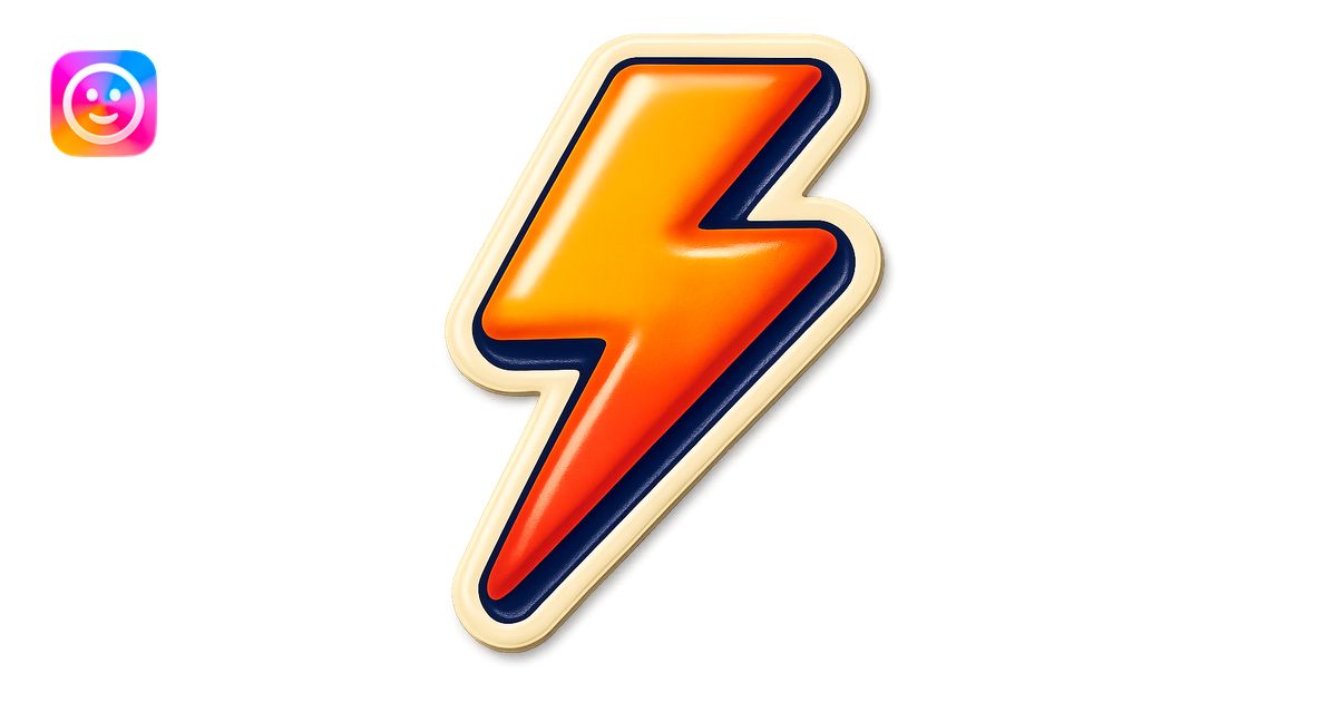 lightning bolt emoji | AI Emoji Generator