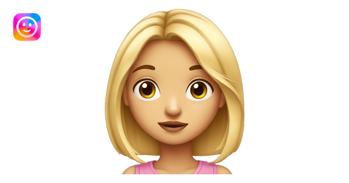 Cute girl giving side eye look emoji | AI Emoji Generator