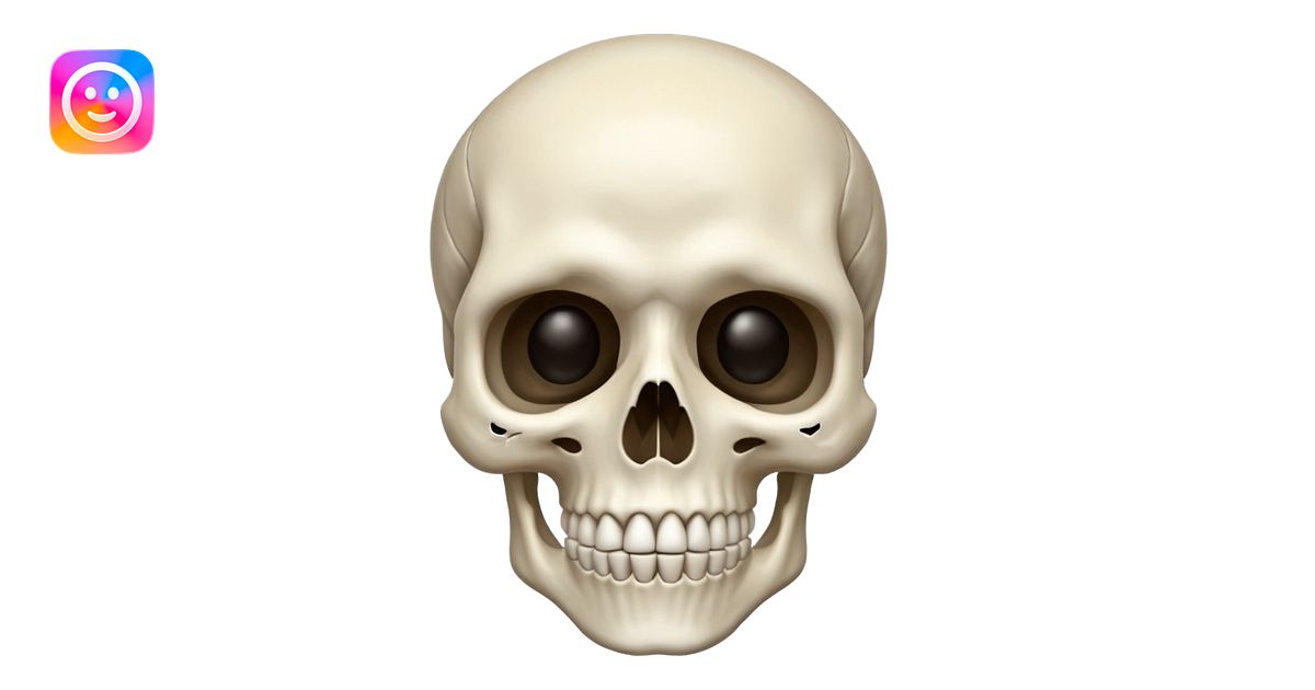 Mewing skeleton emoji | AI Emoji Generator