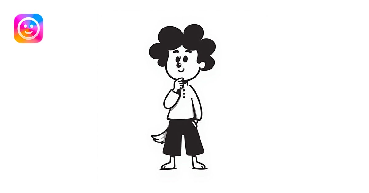Dogman character, hand drawn doodle style illustration | AI Emoji Generator